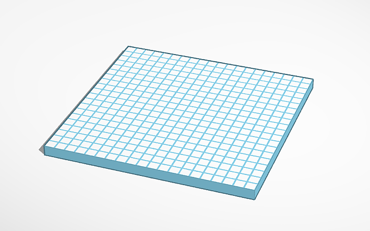 3D design Day 2 of TED: Grid Plate - Tinkercad