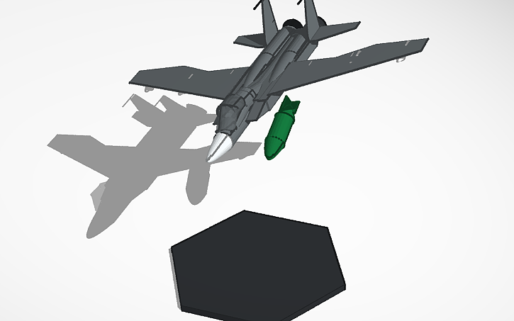 3D design Fighter jet - Tinkercad