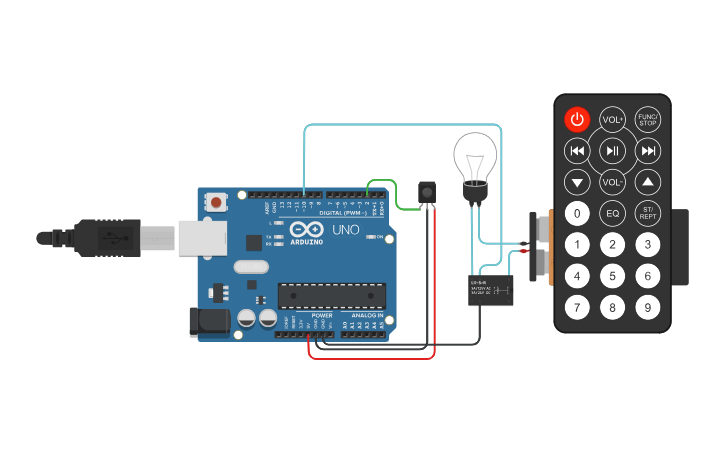 Circuit design Home Appliances Control using Relay and Arduino Board - Tinkercad
