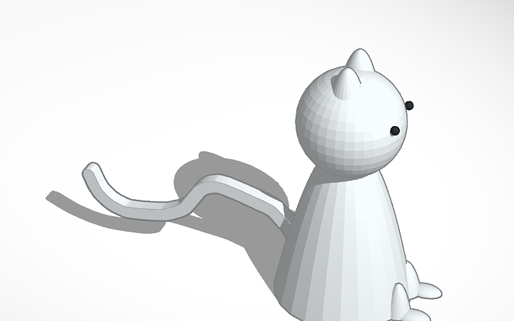 3D design kot - Tinkercad