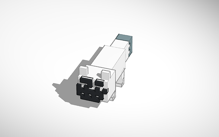 3D design Troll Arctic Fox - Tinkercad