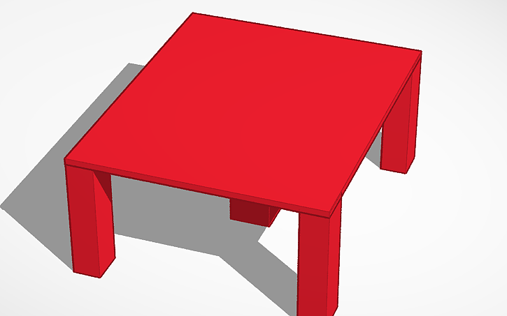 3D design Monitor Riser - Tinkercad