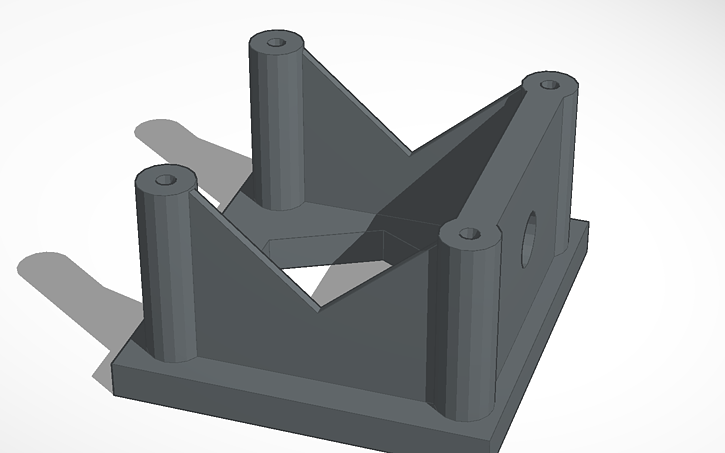 3D design belt tension mount - Tinkercad
