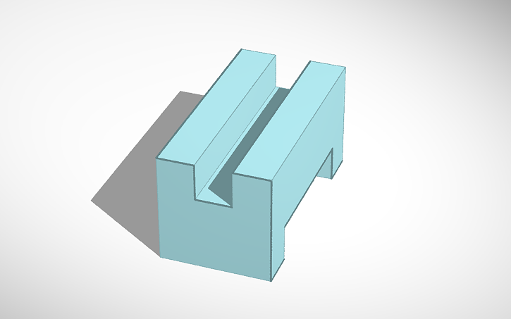 3D design Groove Block - Tinkercad