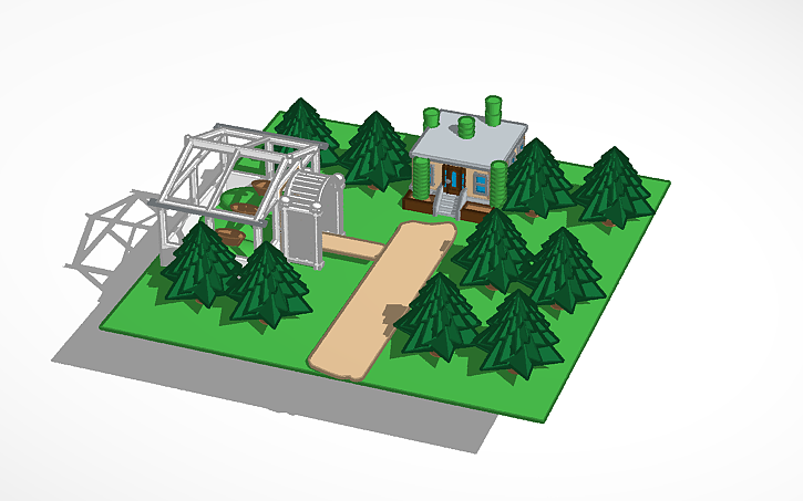 3D design forest - Tinkercad