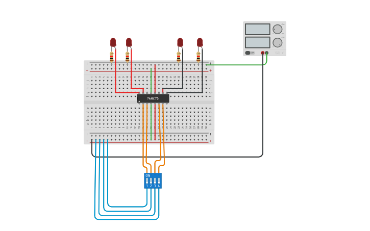 Circuit design logic design final project - A2 - Tinkercad