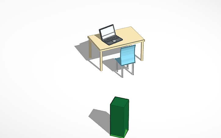 3D design Laptop Table - Tinkercad