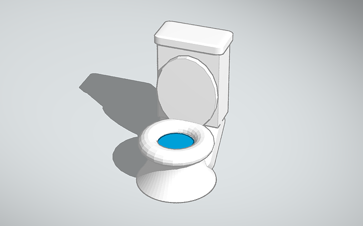 3D design toilet - Tinkercad