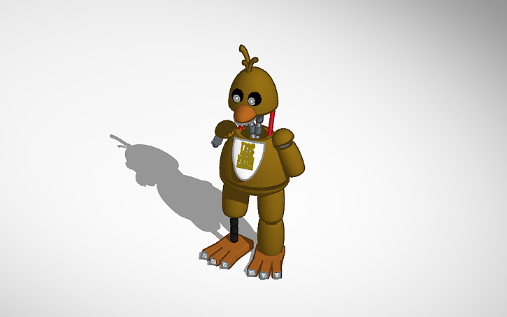 3D design Ignited Chica - Tinkercad