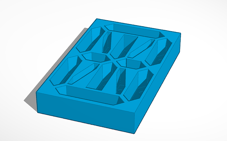 3D design 14 segment display - Tinkercad