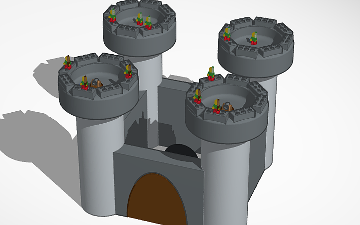 3D design LEGO Castle - Tinkercad