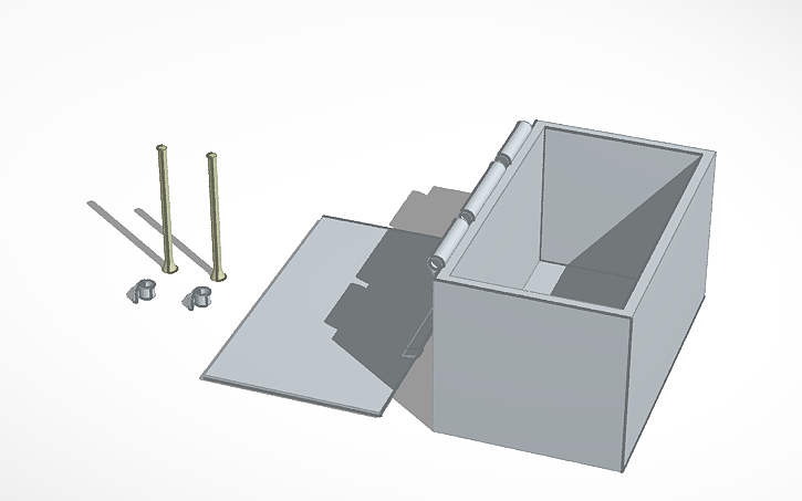 3D design Box With Hinge - 2021 - Tinkercad