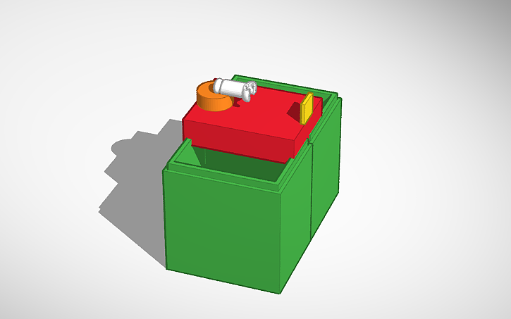 3D design trash bin - Tinkercad