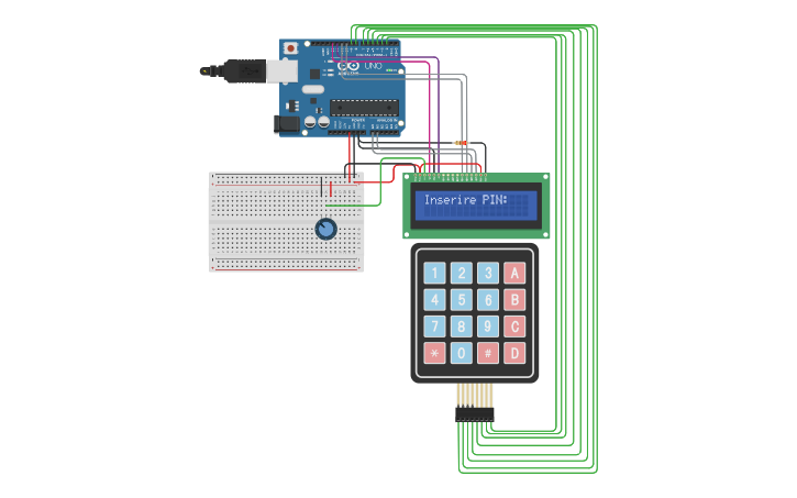 Circuit design Tastierino - Tinkercad