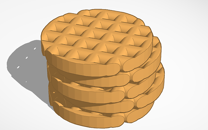 3D design Waffles - Tinkercad