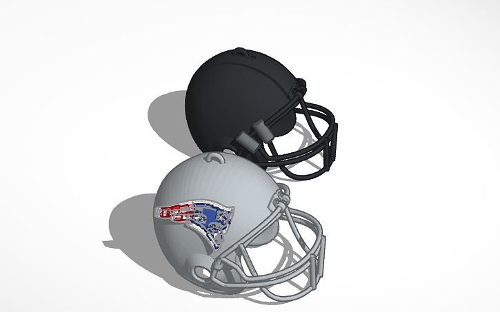 3D design Copy of Football Helmet - Tinkercad