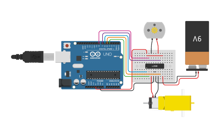Circuit design ENGINE - Tinkercad