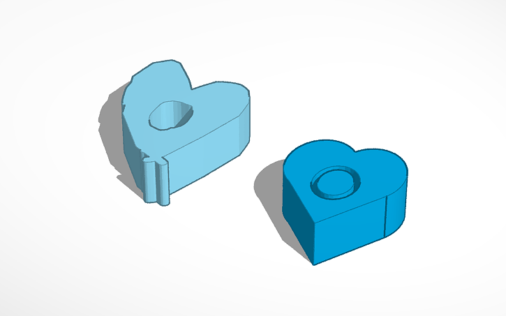3D design heart - Tinkercad