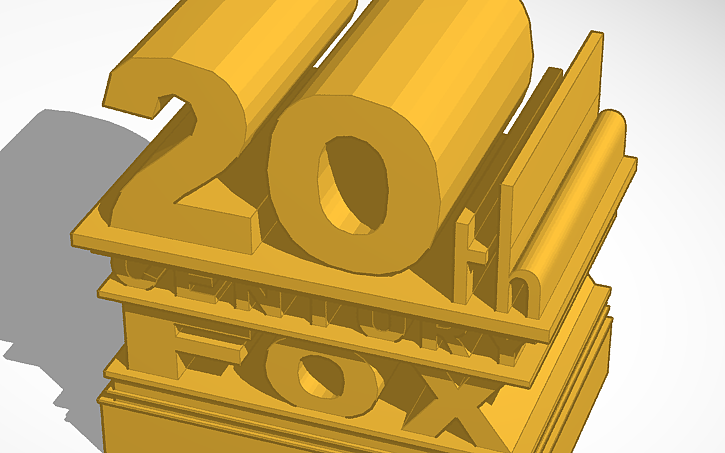 3D design 20Th Century Fox - Tinkercad