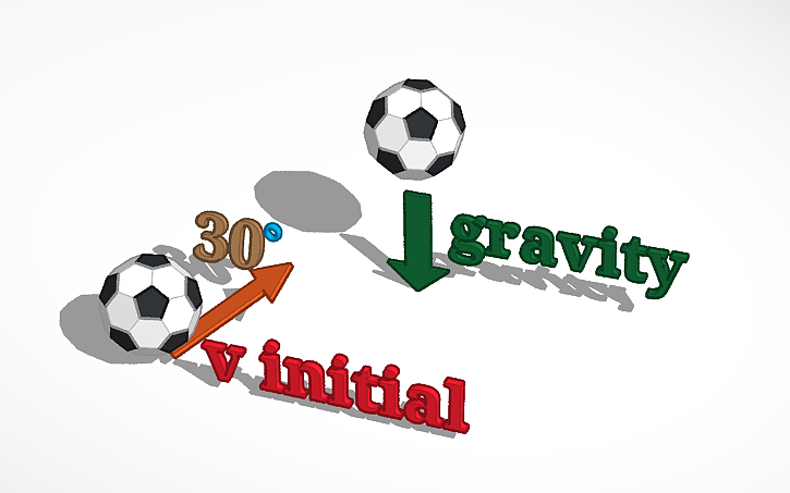 3D design Physics problem example - Tinkercad