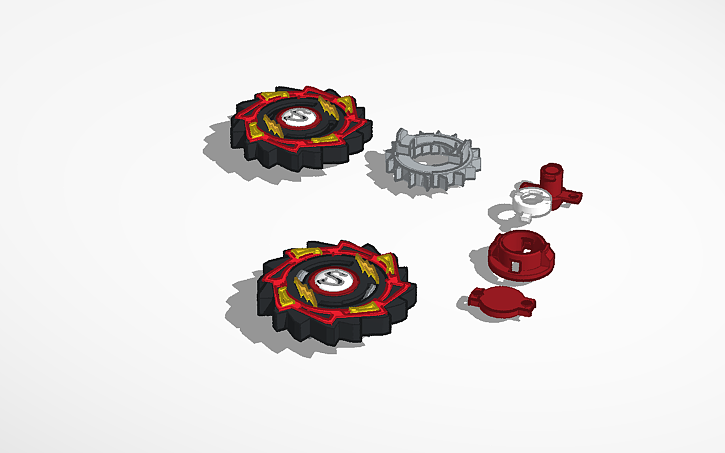 3D design Flash Spryzen Full BeyBlade - Tinkercad