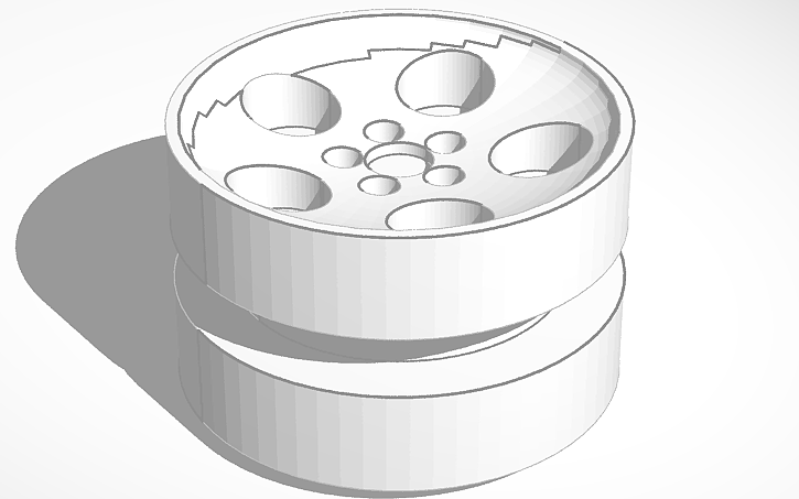 3D design Lego speed champions Countach wheel - Tinkercad