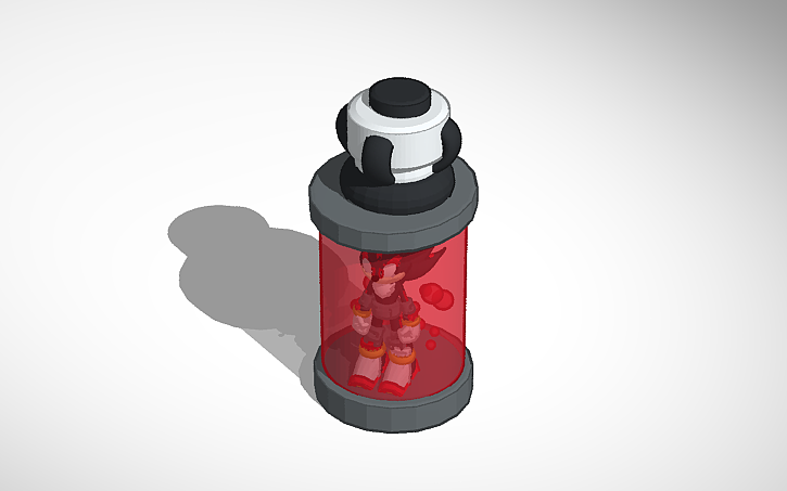 3D design Shadow the Hedgehog - Tinkercad