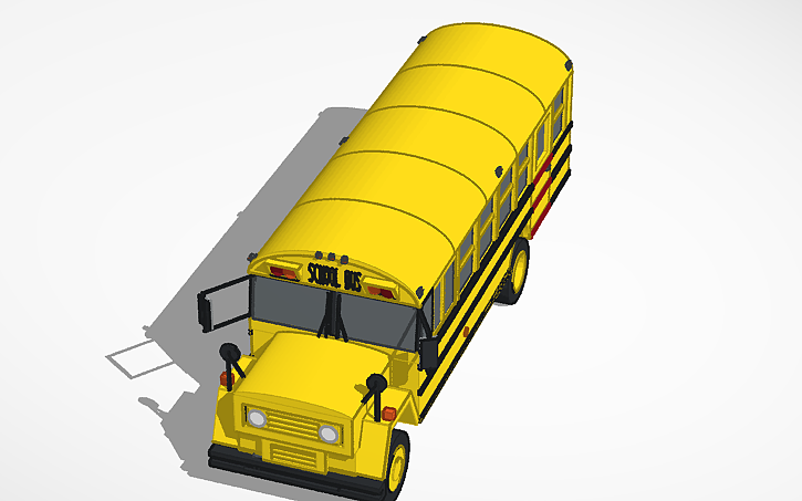 3D design 1984 B-Series School Bus - Tinkercad