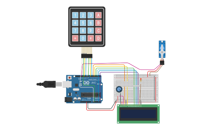 Circuit design Microprocessor Project - Tinkercad