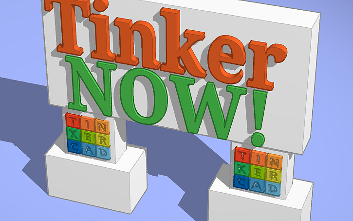3D design Sign contest Entry HL - Tinkercad