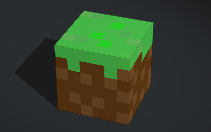 3D design I attempted to make a minecraft block for invisible enderman ...