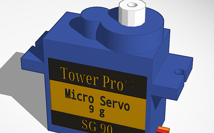 3D design Micro servo - Tinkercad