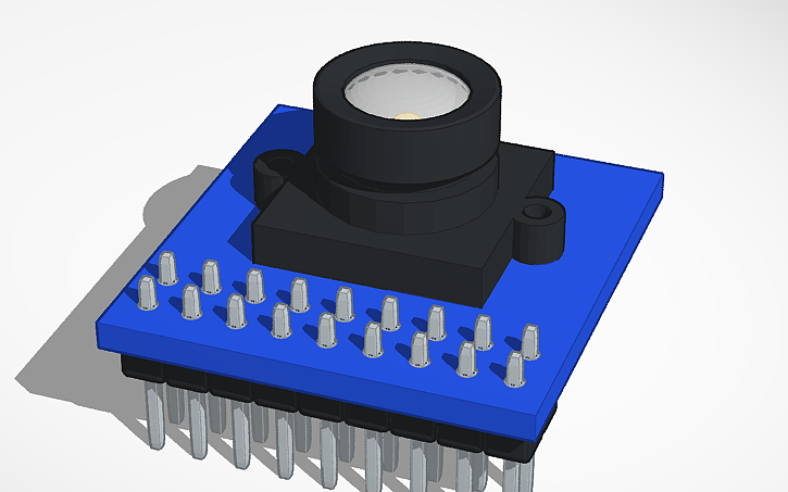 3D design OV7670 Camera Module - Tinkercad