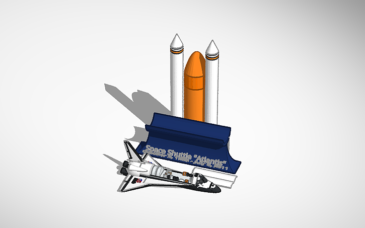3D design Space Shuttle (Atlantis) - Tinkercad