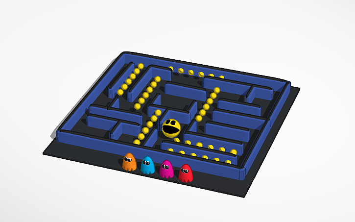 3D design pac man - Tinkercad