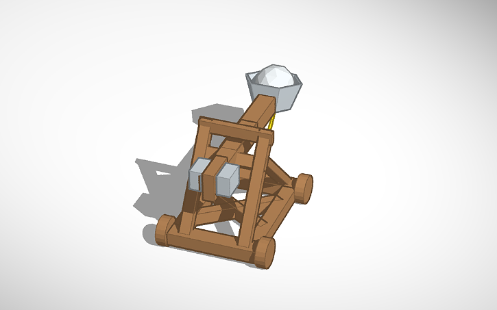 3D design catapult - Tinkercad