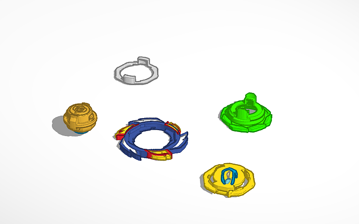 3D design BEYBLADE BURST BU Breakthrough Transifer - Tinkercad