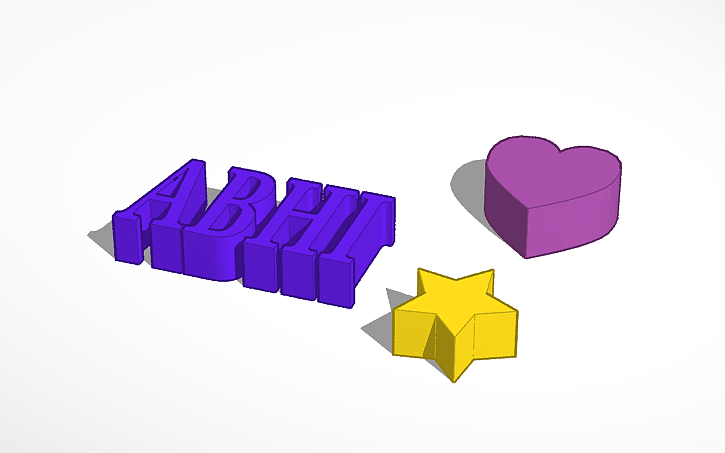 3D design ABHINAV 3D DESING - Tinkercad