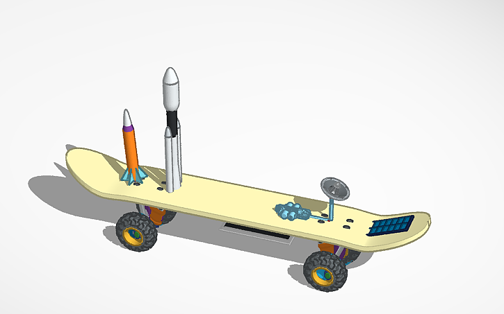 3D design Copy of Skateboard & Skatepark Challenge - Tinkercad