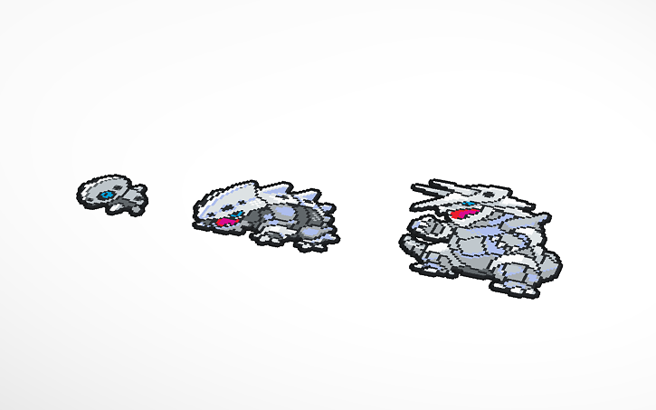 3D design aron evolution - Tinkercad