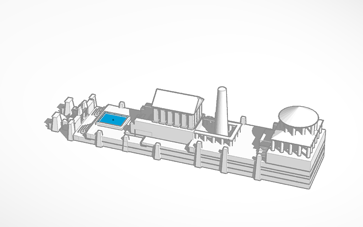3D design Library of Alexandria - Tinkercad