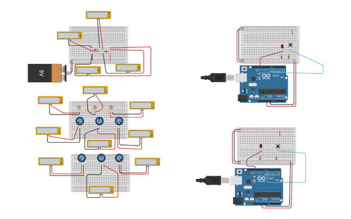 Circuit design HW6 Circuits - Tinkercad