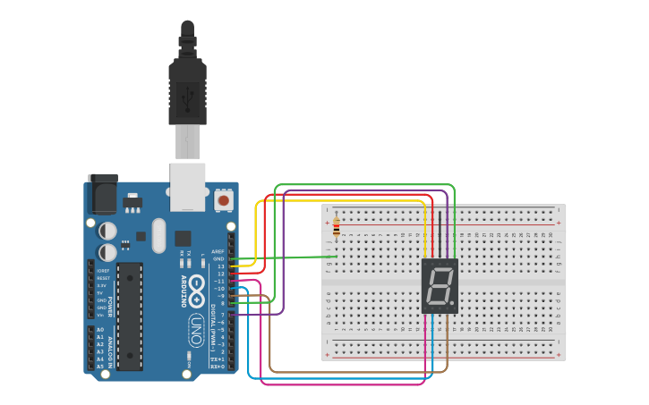 Circuit design HW Arduino Uno R3 02/08 - Tinkercad