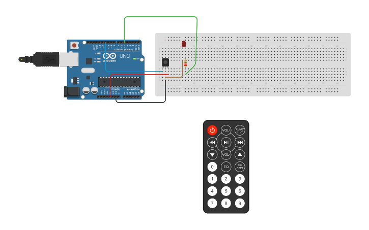 Circuit design Prog 2023 Güz 12. hafta uzaktan kumanda tek buton ile ...
