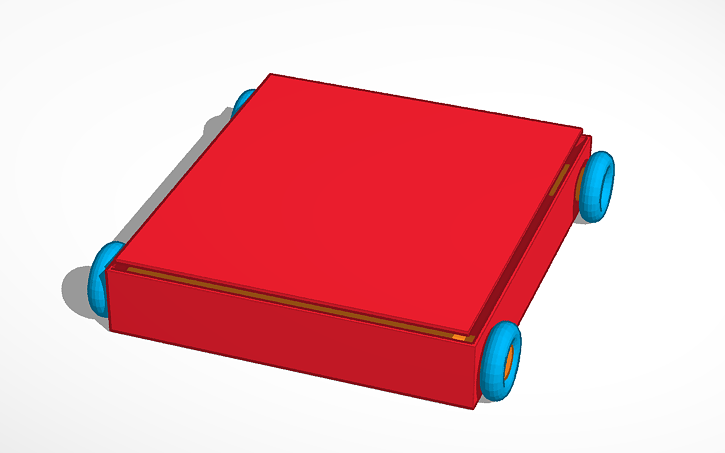 3D design Movable car lower - Tinkercad