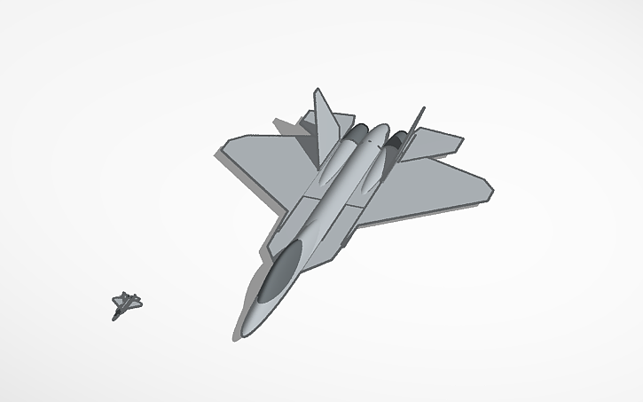 3D design Stealth Fighter Aircraft - Tinkercad