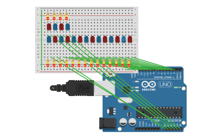 Circuit design ARDUINO UNO - Tinkercad