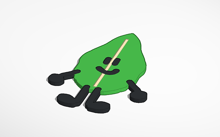 3D design TED Day 40: Leafy (BFDI) - Tinkercad