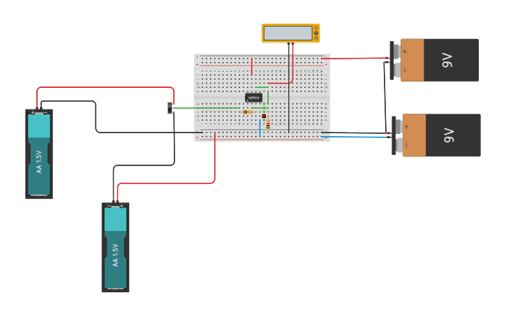 Circuit design DC Buffer - Tinkercad