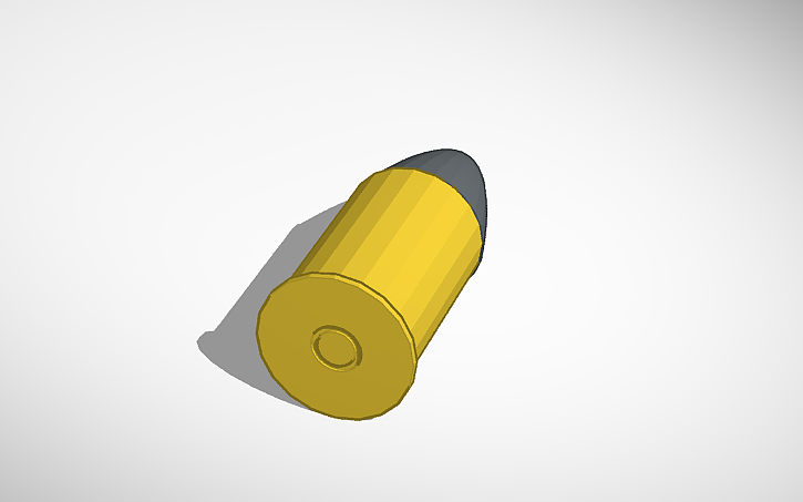 3D design 22 bullet - Tinkercad